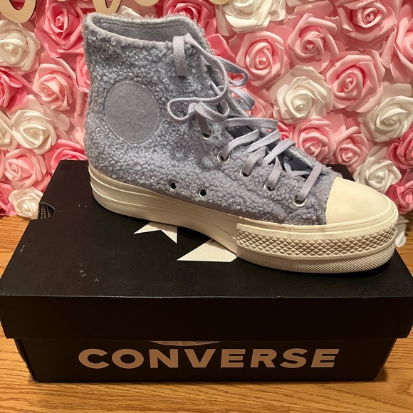 Converse | Shoes | Converse Chuck Taylor All Star Sherpa Platform Worn ...